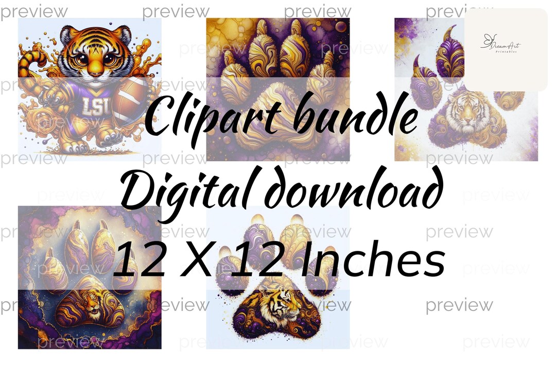 LSU Tiger Pride Clipart Collection - Cheerleader Tigers, Roaring Tigers ...