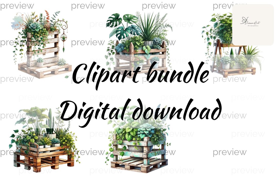 Eco-friendly Flower Pallets - Vibrant Watercolor Illustrations of ...