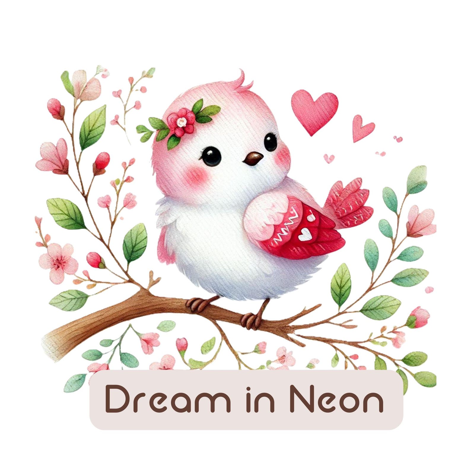 Charming Valentine Bird Clipart Set - 10 Printable 12x12 Designs for ...