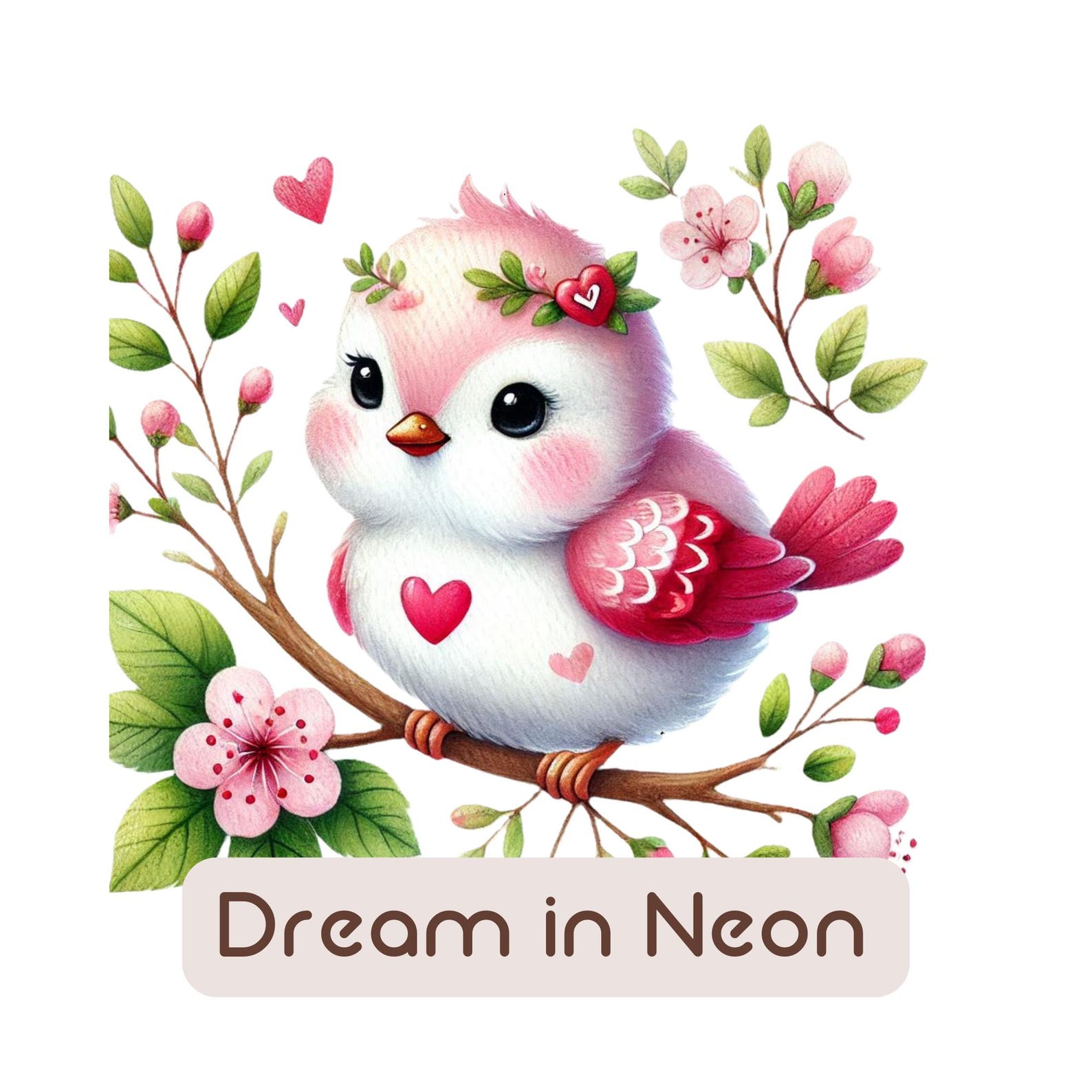 Charming Valentine Bird Clipart Set - 10 Printable 12x12 Designs for ...