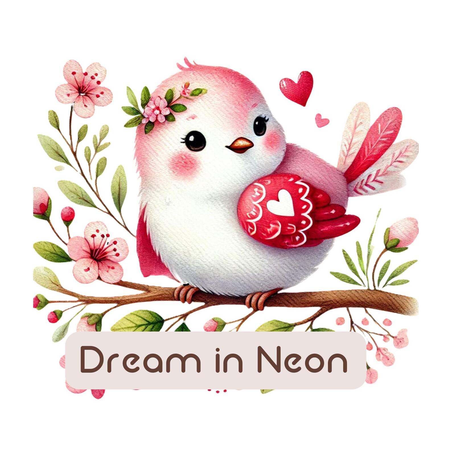 Charming Valentine Bird Clipart Set - 10 Printable 12x12 Designs for ...