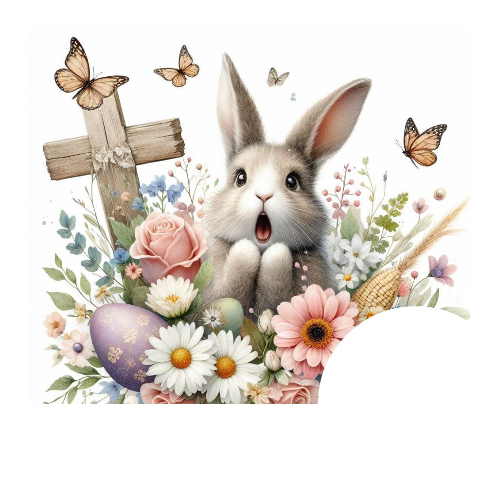 Easter Bunny Clipart Set - 10 Designs, Decoupage Rice Paper ...