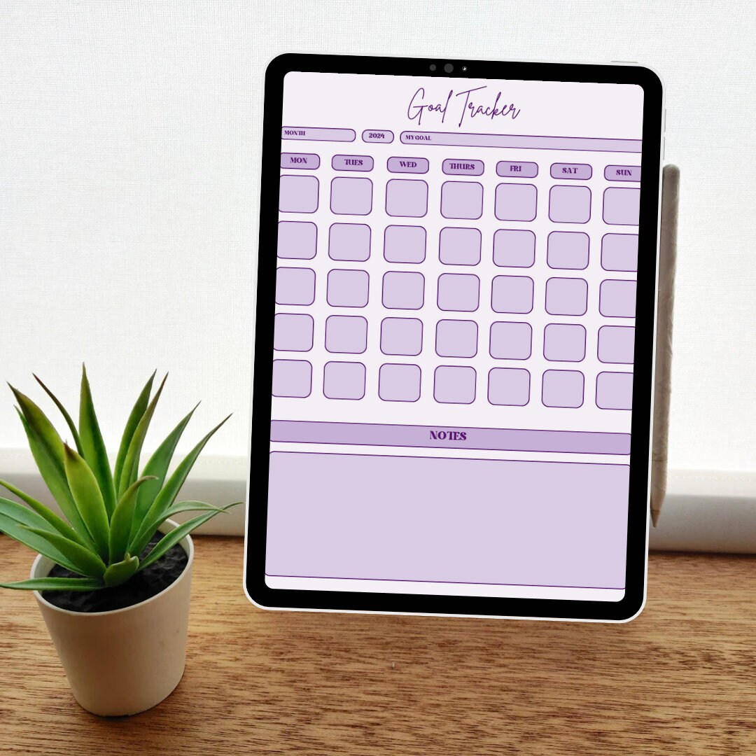 2024 Goal Undated Planner Bundle Goal Setting Tracking, Calendar, Habit ...