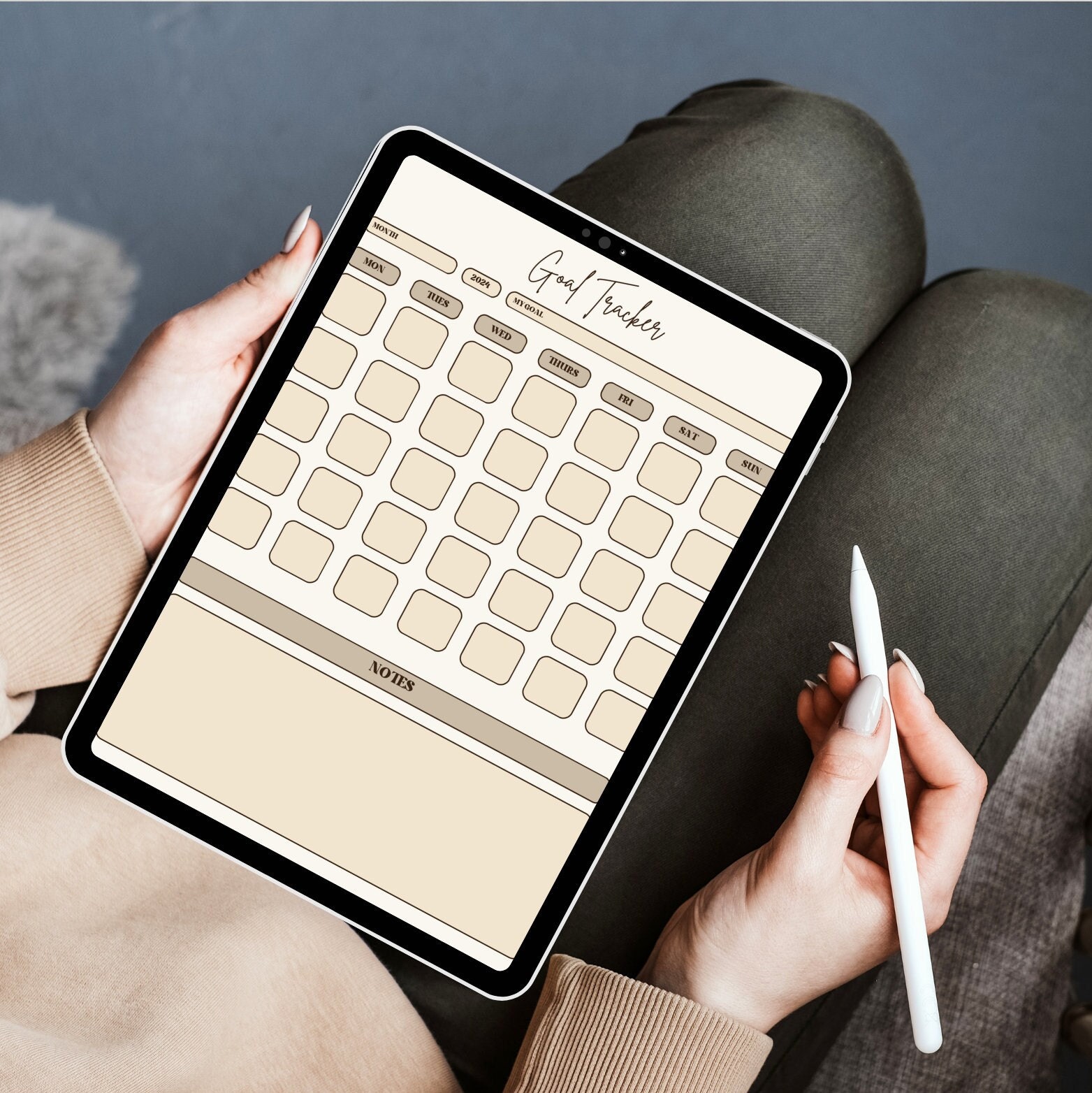 2024 Goal Undated Planner Bundle Goal Setting Tracking, Calendar, Habit ...