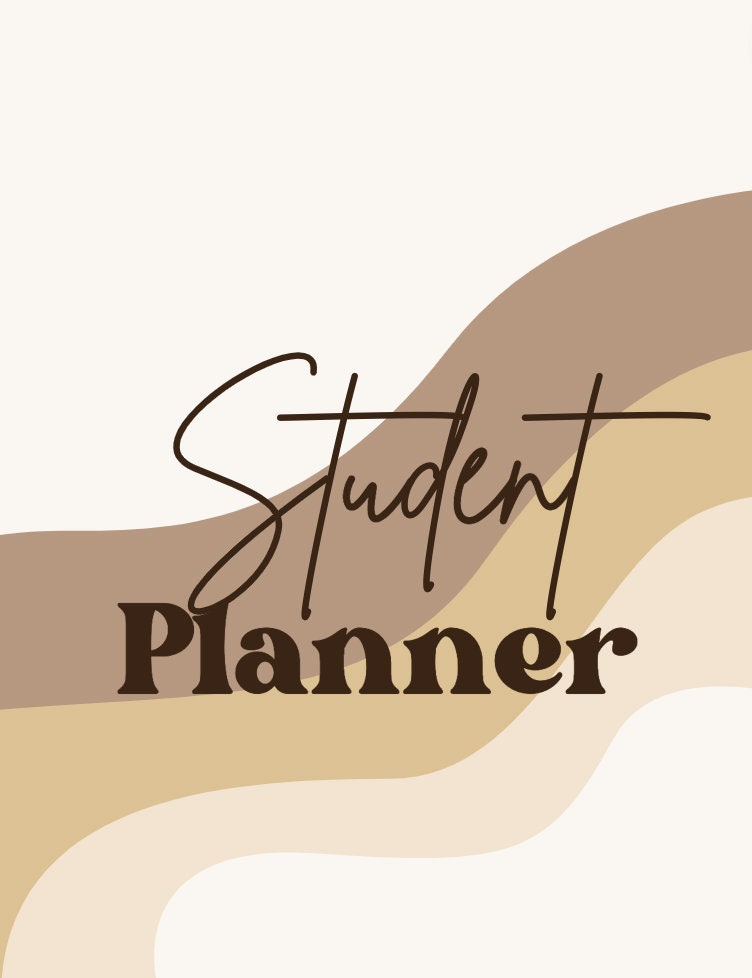 Student Digital Planner Printable Planner, Assignment Tracker ...