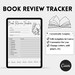 Book Review Tracker Reading Log, Reading Goals, Book Log, Book Review ...