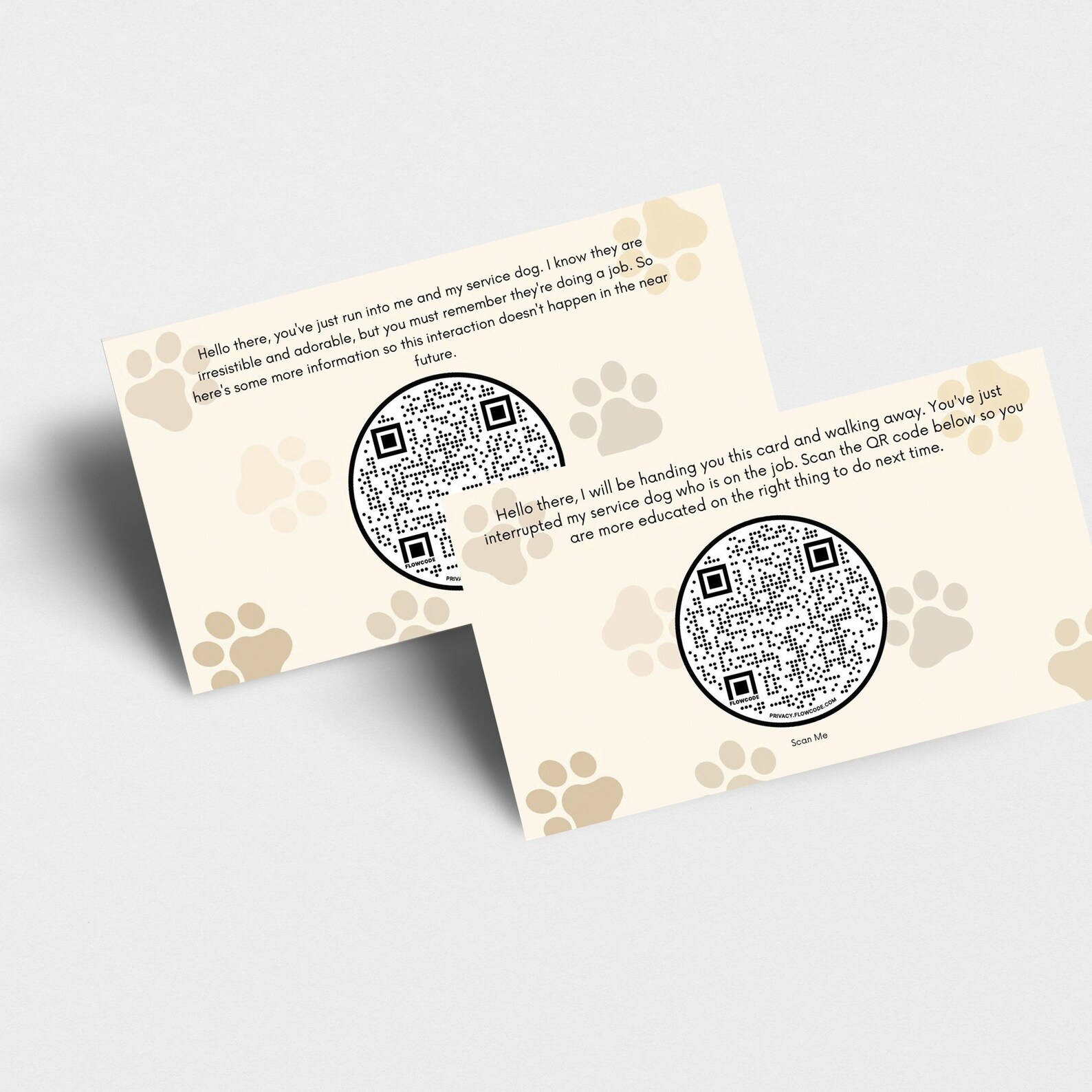 Service Dog Information Cards - Etsy