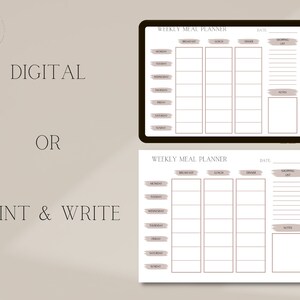 Weekly Meal Planner, Shopping Lists, Grocery List, Weekly Dinner ...