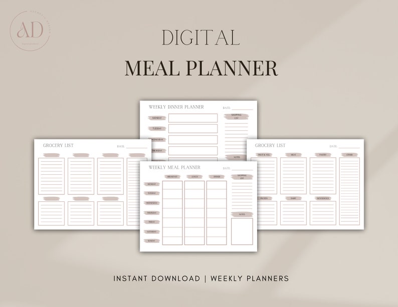 Weekly Meal Planner, Shopping Lists, Grocery List, Weekly Dinner ...