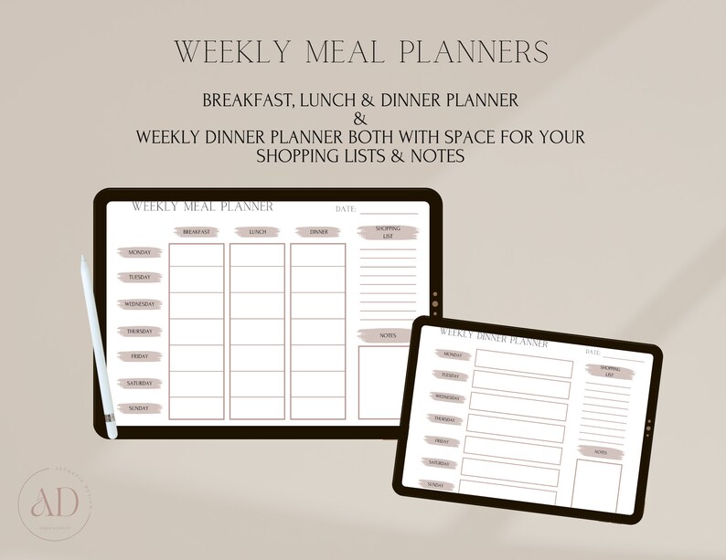 Weekly Meal Planner, Shopping Lists, Grocery List, Weekly Dinner ...