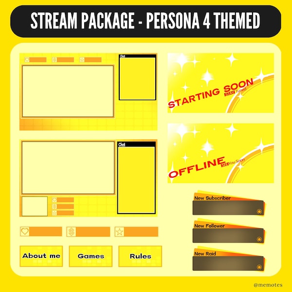 Twitch Overlay Persona 5 - Etsy