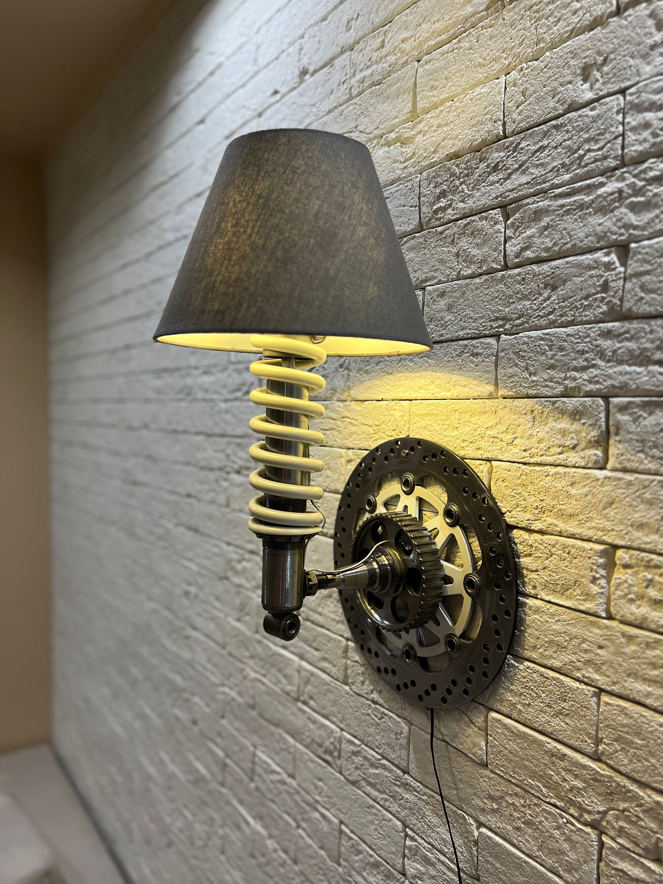 Motorcycle Suspension Spring Lamp, Automotive Decor , Night Lamp ...