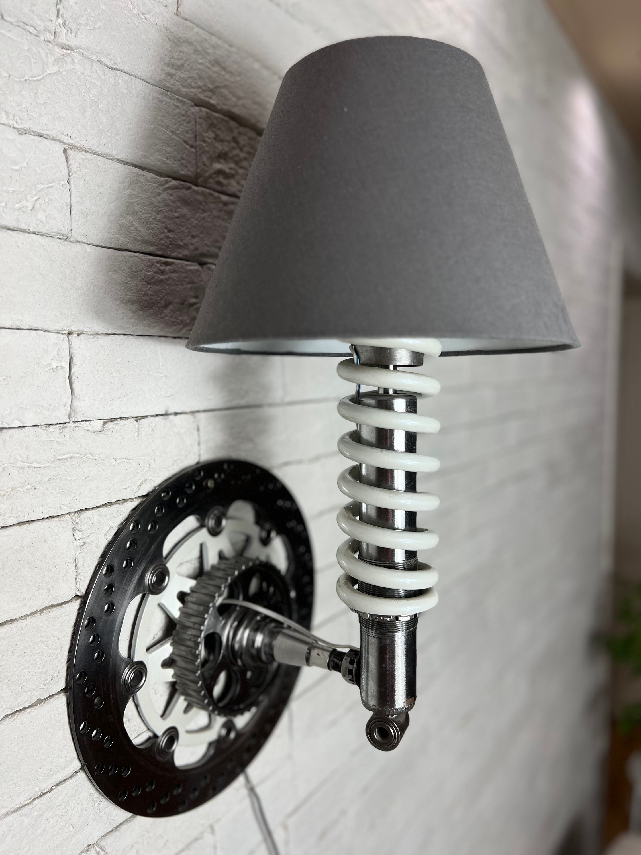 Motorcycle Suspension Spring Lamp, Automotive Decor , Night Lamp ...