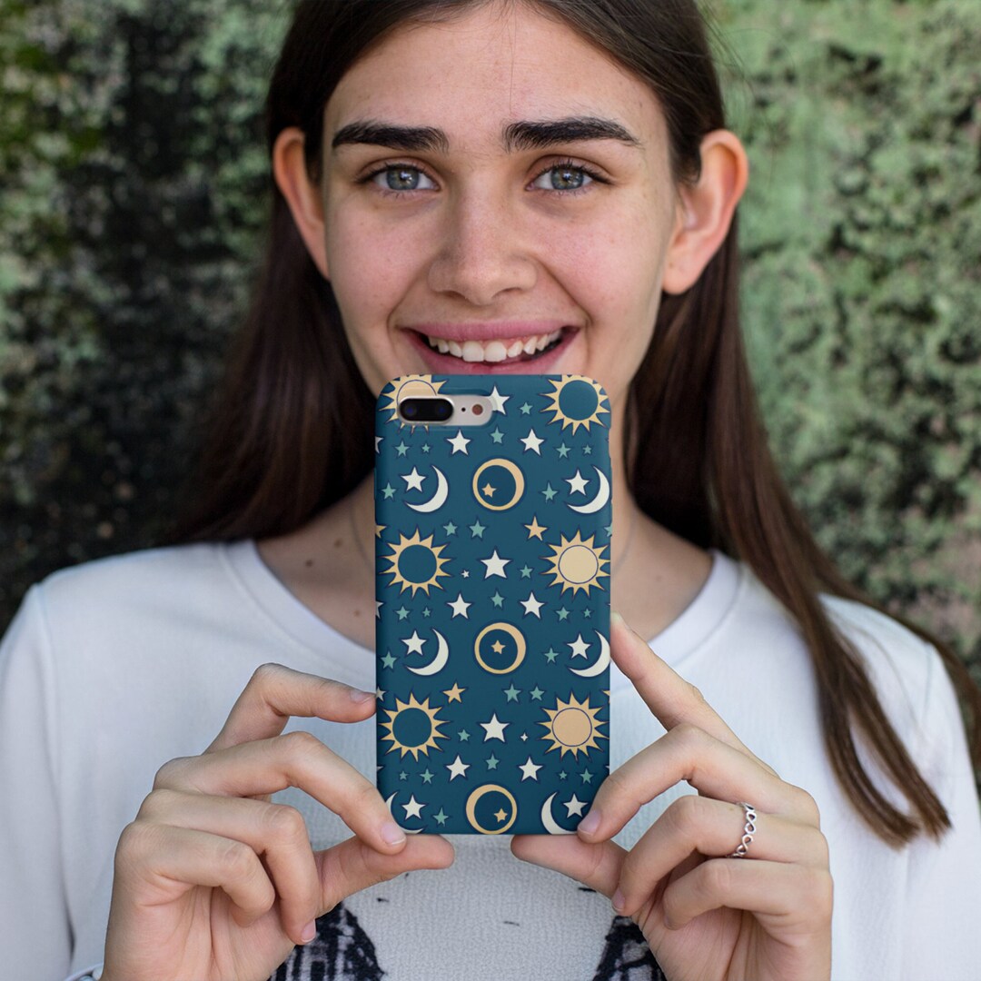 Aesthetic Celestial Moon and Stars Phone Case for Iphone 14 - Etsy