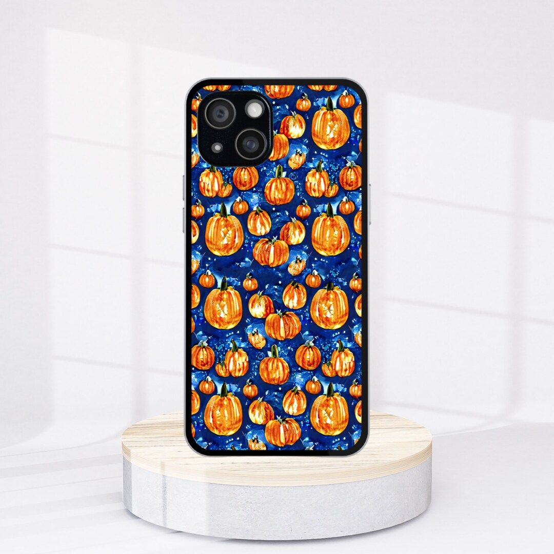Aesthetic Spooky Halloween Autumn Fall Pumpkin Phone Case for iPhone 14 ...
