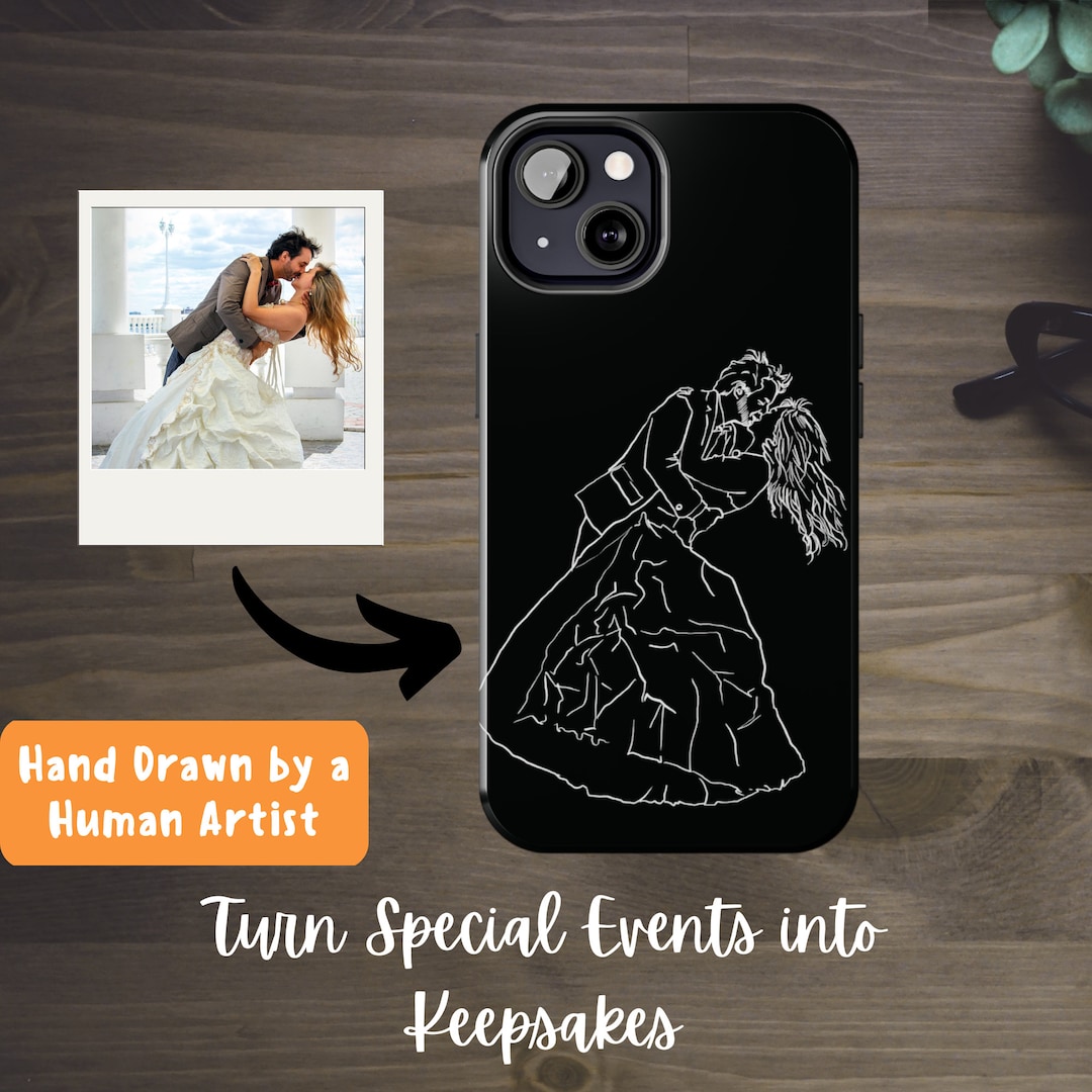 Personalized Custom Hand-drawn Line Art iPhone Case Unique - Etsy