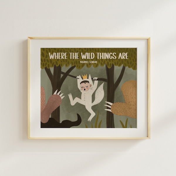 Where the Wild Things Are Wall Art - Etsy