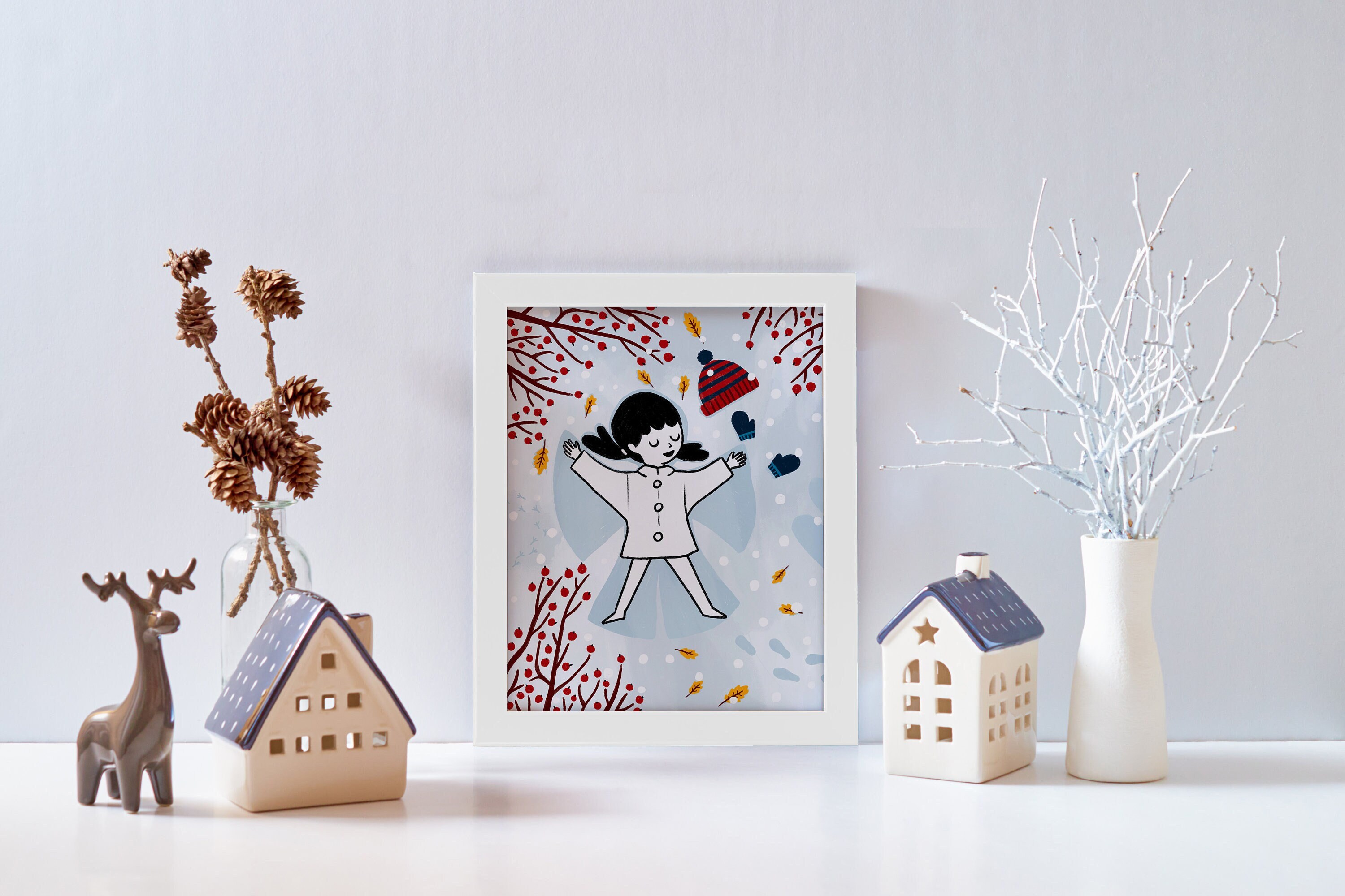 Snow Angel Adventure - Montessori Poster, Winter Play, Christmas Decor ...