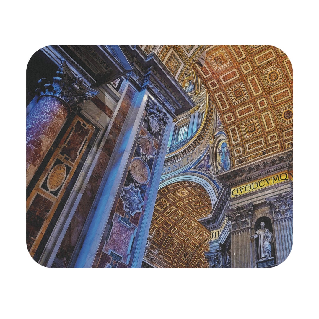 Vatican Ceiling Mouse Pad: Stain Resistant Rubber Base - Etsy