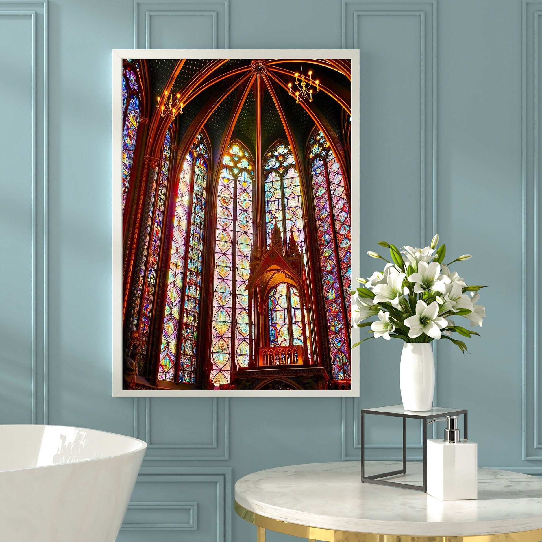 Stained Glass Windows Paris France St. Chappelle Digital Print ...