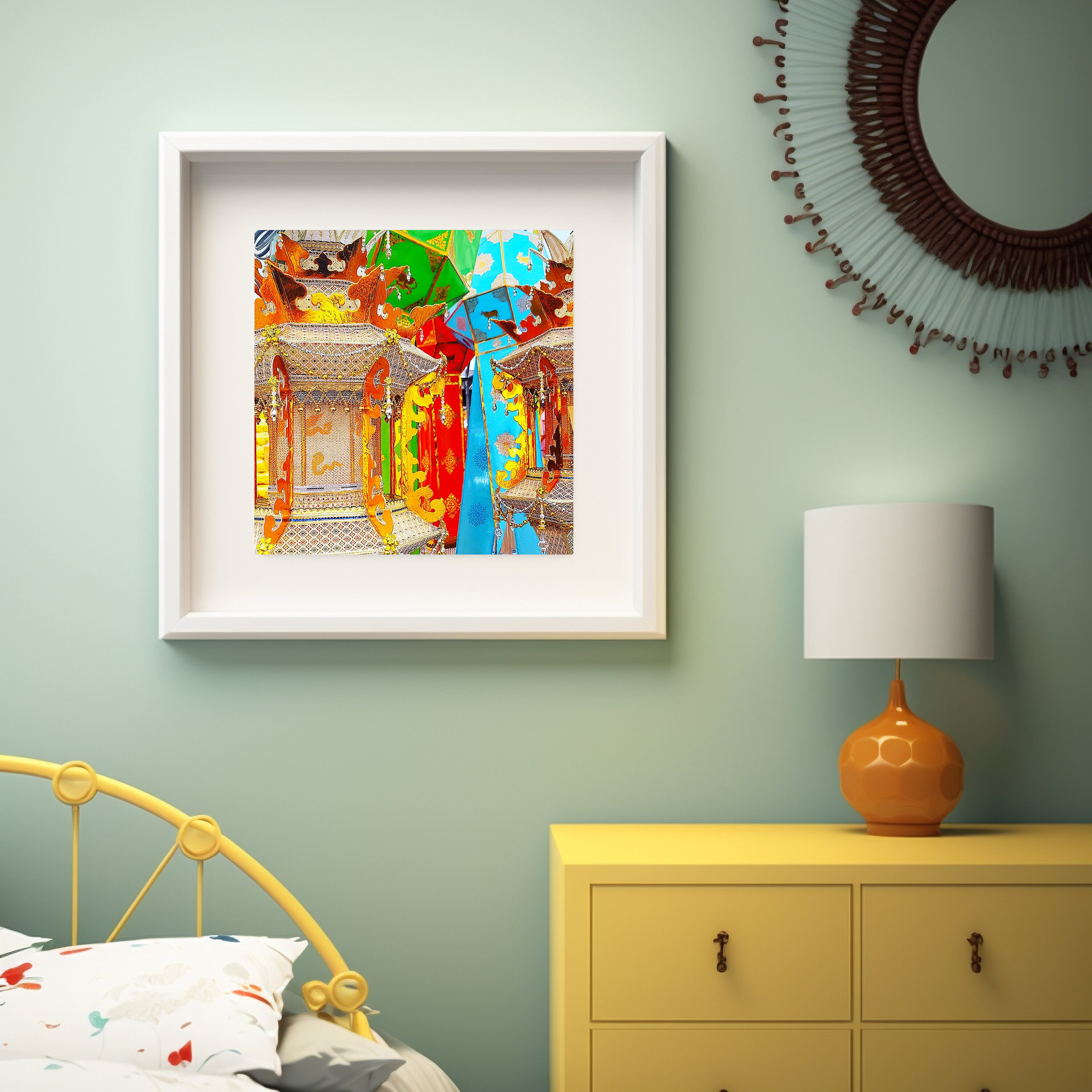 Thai Lanterns Handmade Digital Photograph Wall Art Printable Download ...