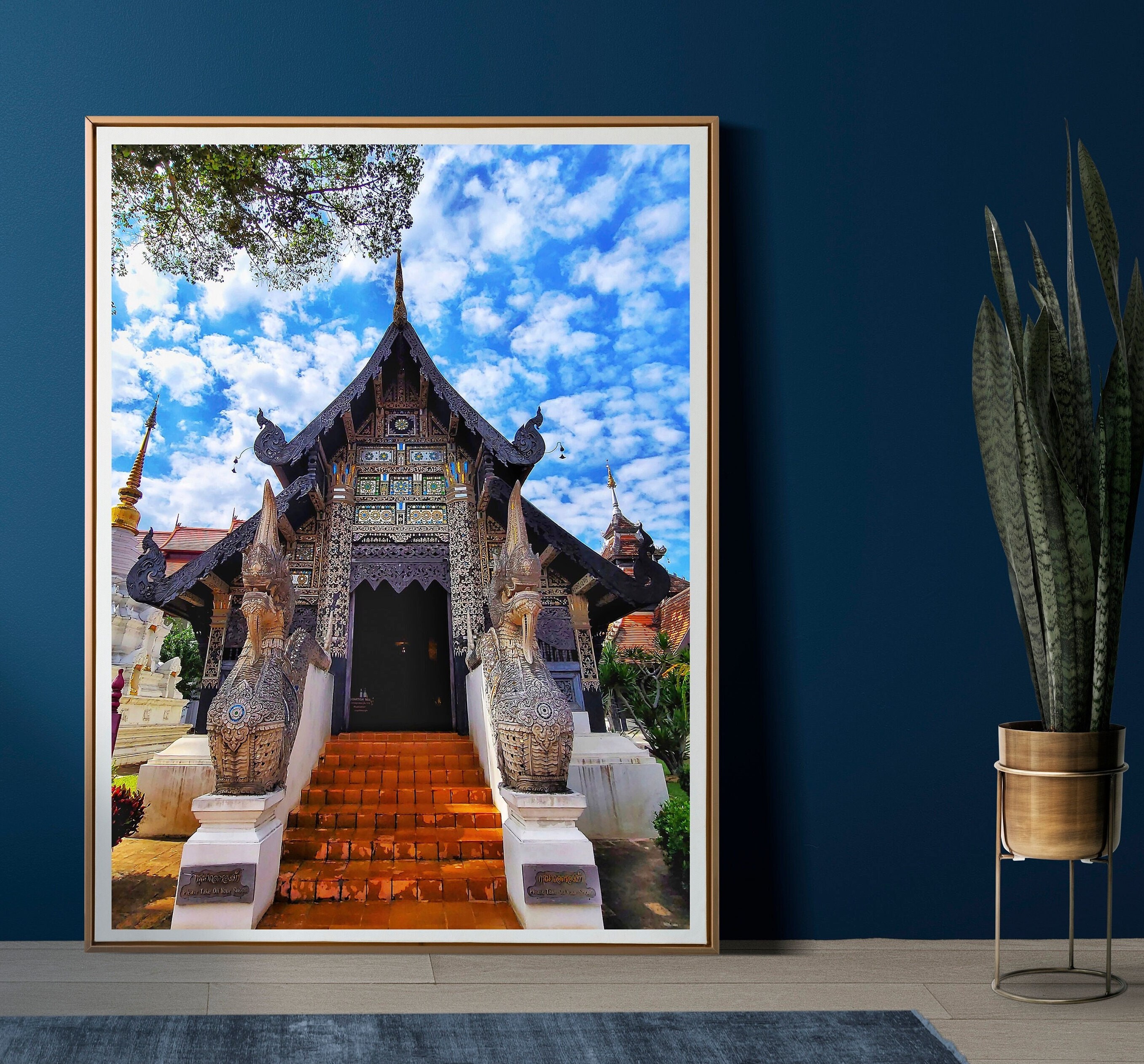 Thai Temple Wall Art Zen Room Decor Digital Printable Download Chiang ...
