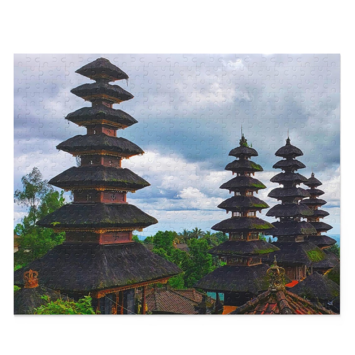 Puzzles Jigsaw Photo Bali Hindu Temple Spire Indonesia 252 and 500 ...