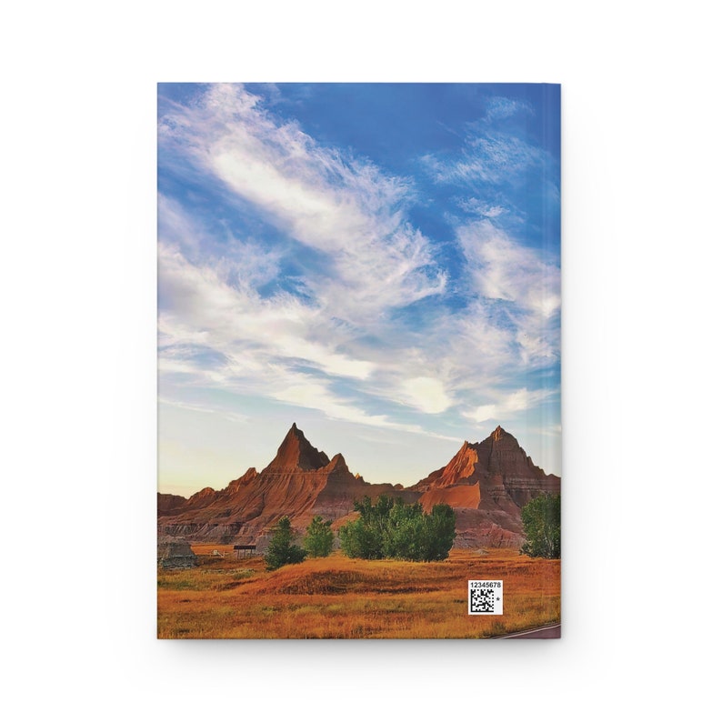 Hardcover Lined Pages Badlands Hills and Road Journal Diary Notebook ...
