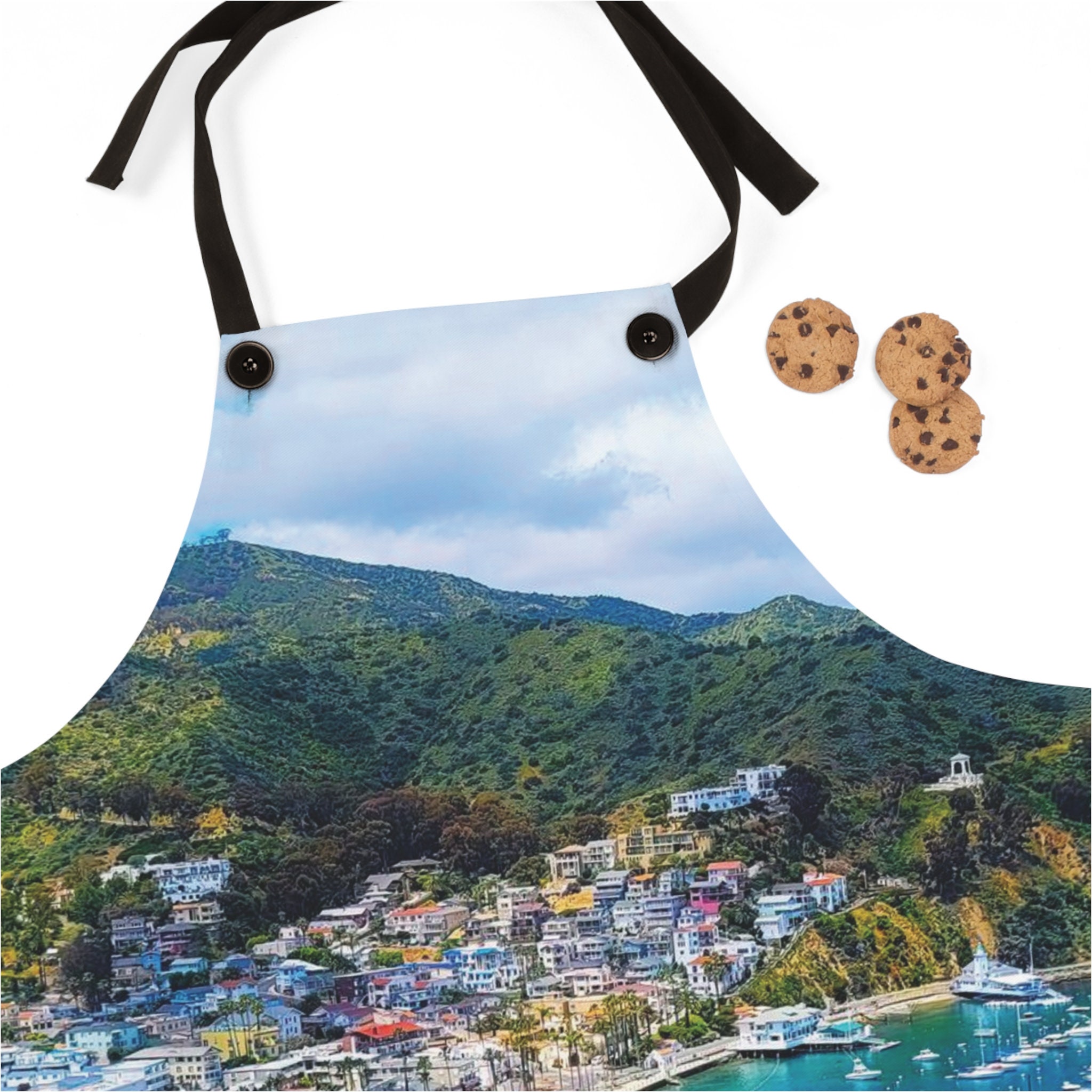 Apron Kitchen Accessory Beach House Clothing Catalina Island Harbor ...
