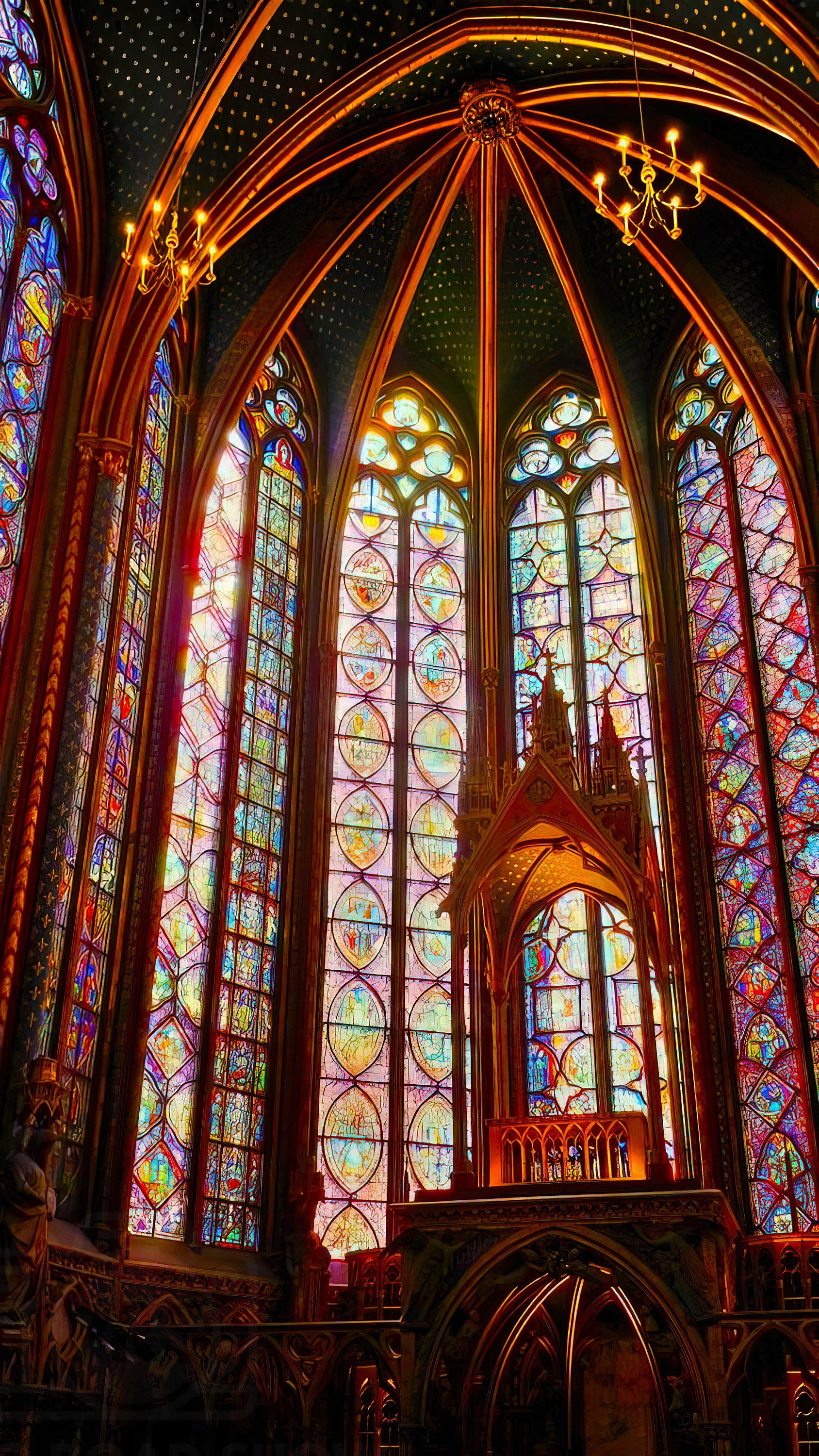Stained Glass Windows Paris France St. Chappelle Digital Print ...