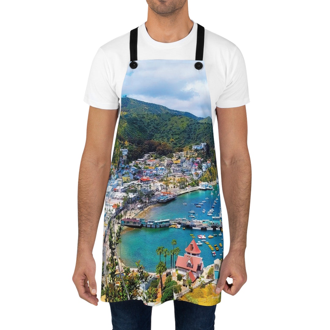 Apron Kitchen Accessory Beach House Clothing Catalina Island Harbor ...