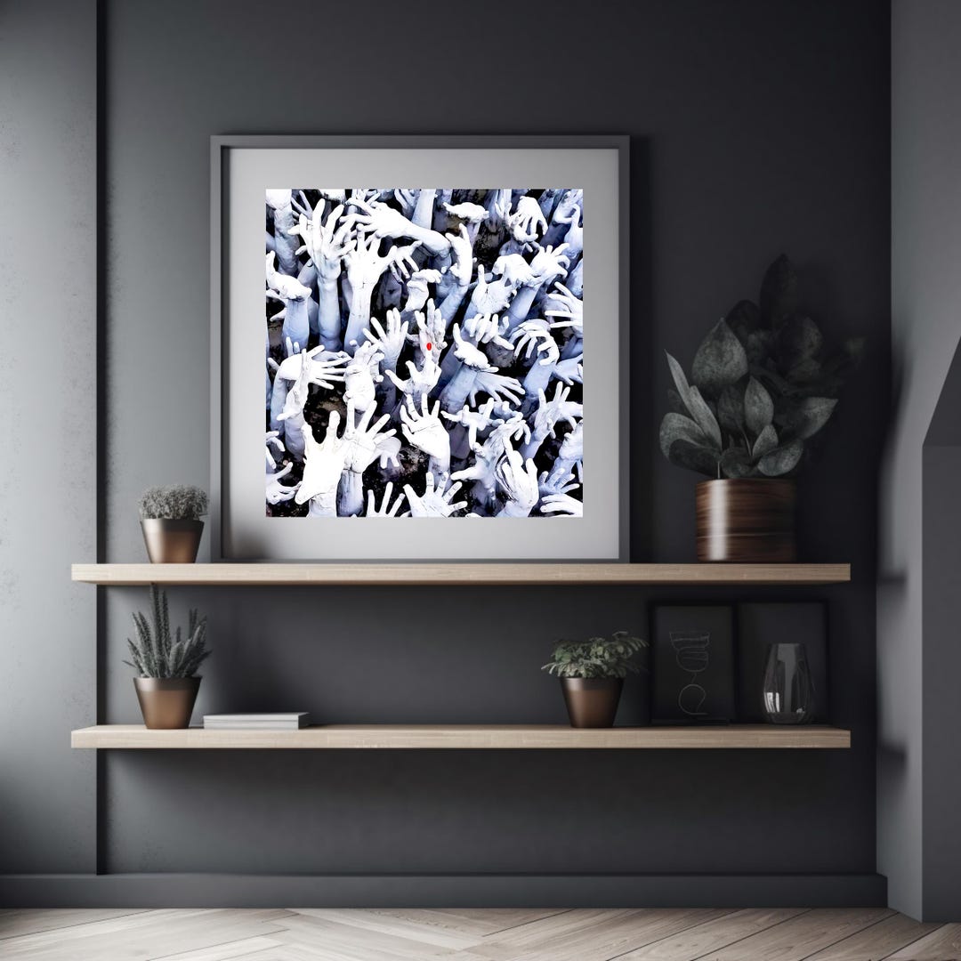White Temple Hands Art Print: Chiang Rai Thailand (digital Download) - Etsy