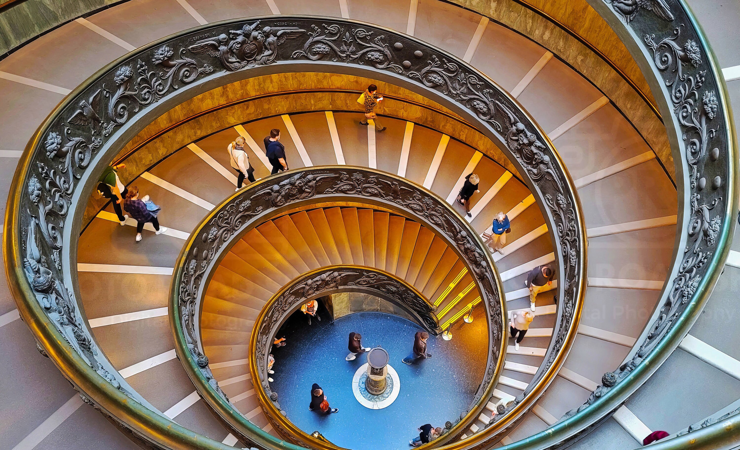 Spiral Steps Vatican Library Wall Art Religious Room Decor Rome Italy ...