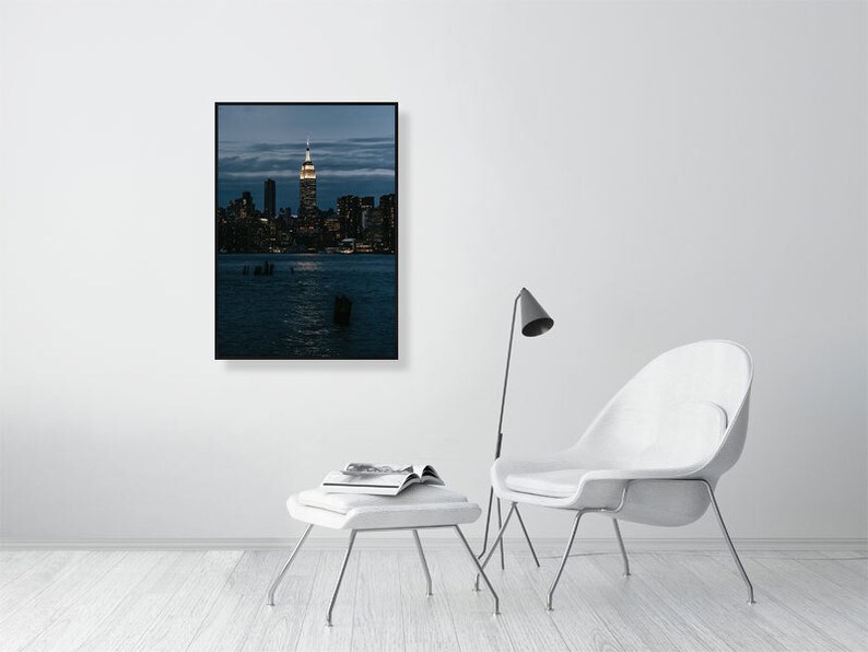 Empire State Building Night View Photography Print World City ...