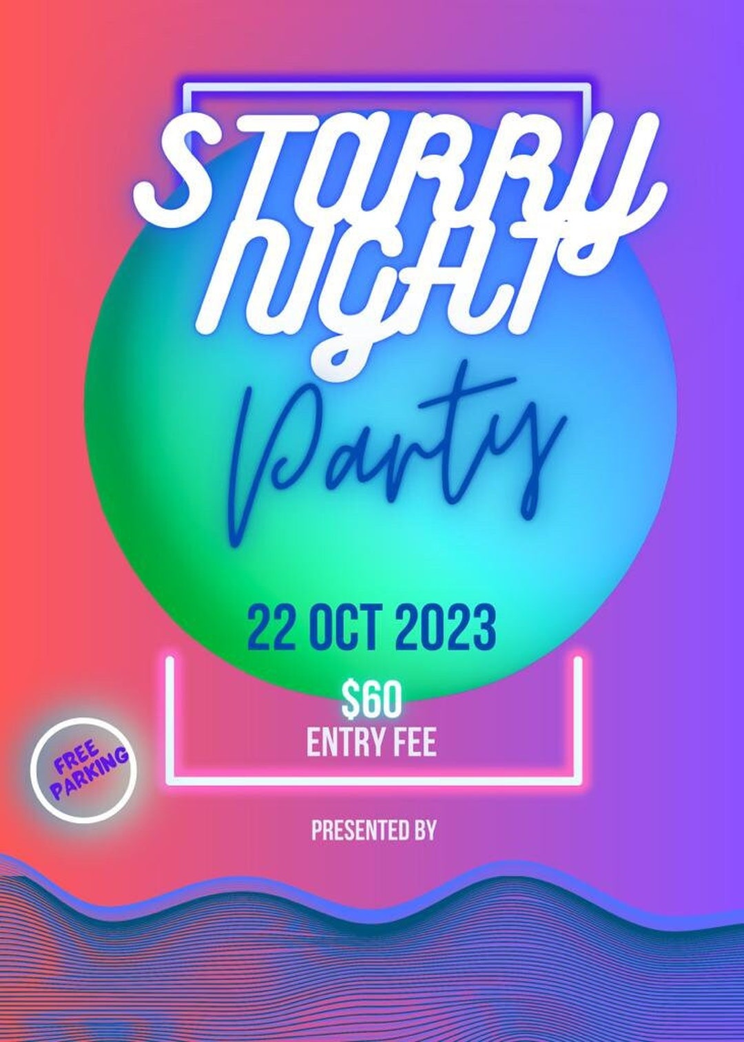 Neon Pop-up Poster - Etsy