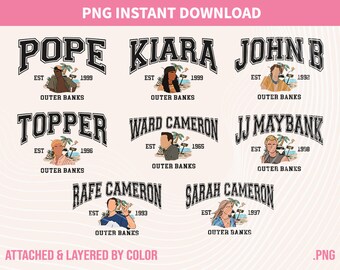 Outer Banks Characters - Etsy