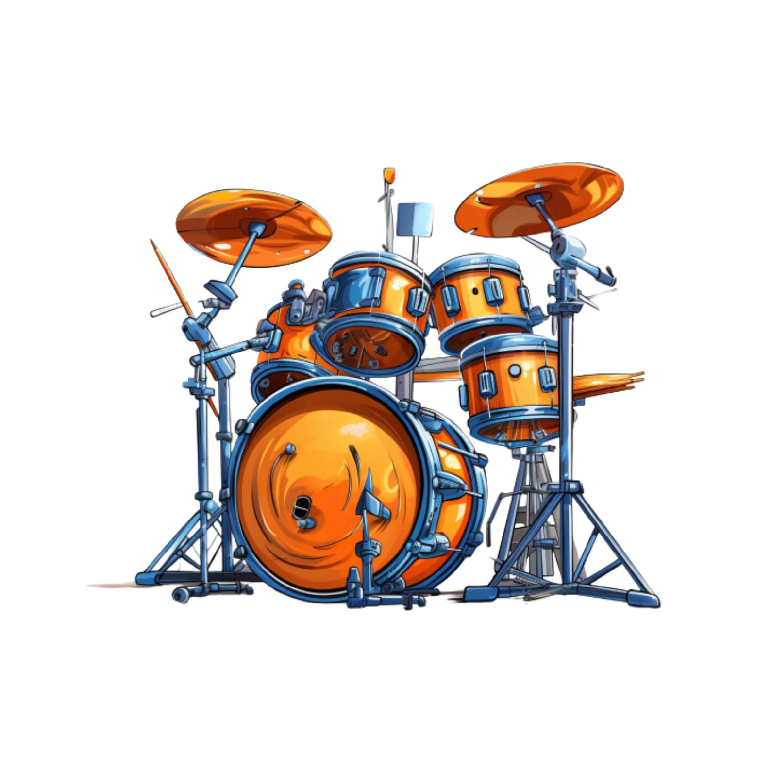 Premium Drum Set SVG Design - Music Lover's Digital Art - Instant ...