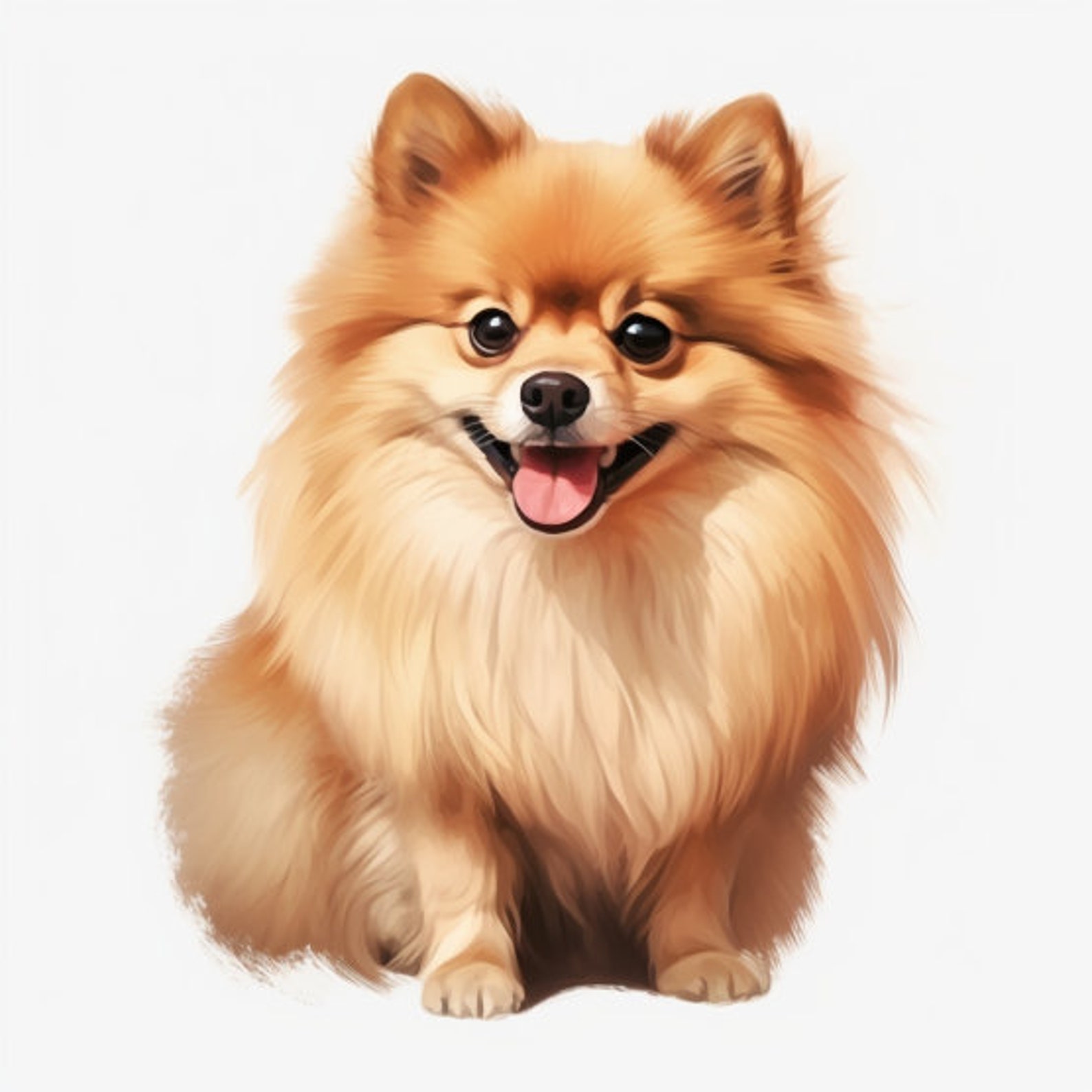 Pomeranian SVG - Cute Dog Breed Color Design for Crafts and DIY ...