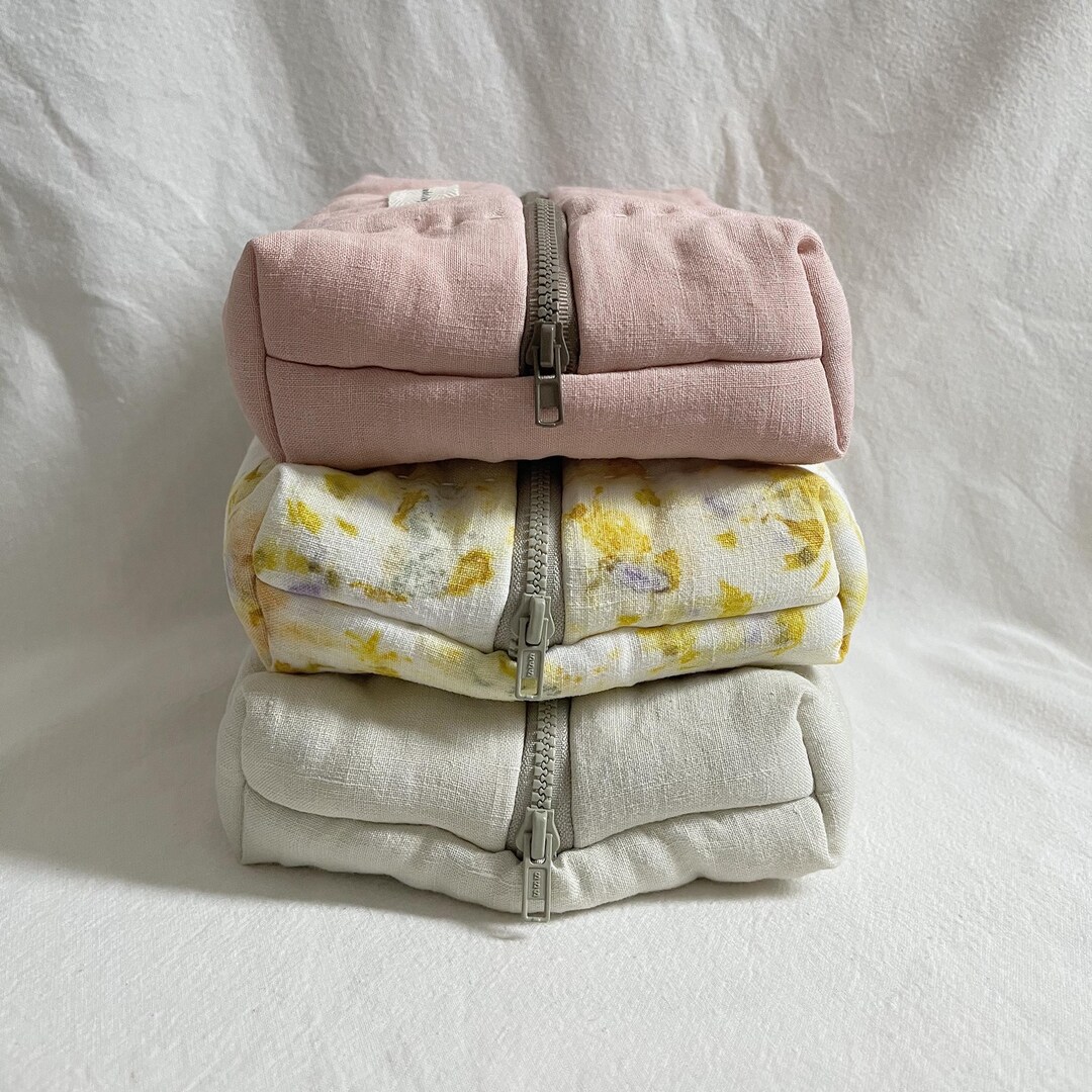 Plant-dyed Quilted Boxed Pouches - Etsy