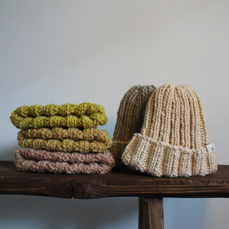 Naturally Dyed Hand-knit Toques - Etsy