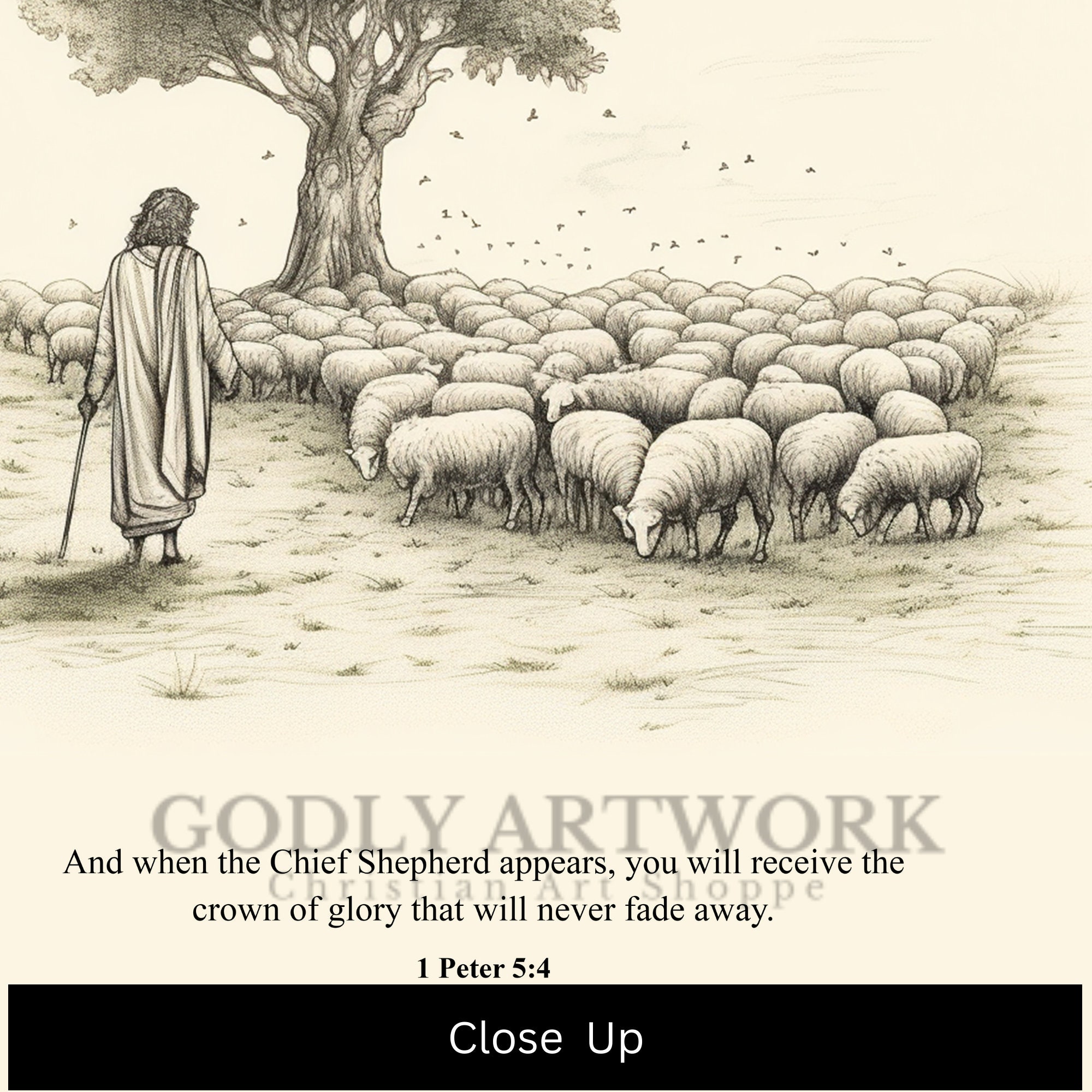 Jesus Herding Sheep DIGITAL DOWNLOAD, Jesus Bible Sketch, AI, Jesus ...