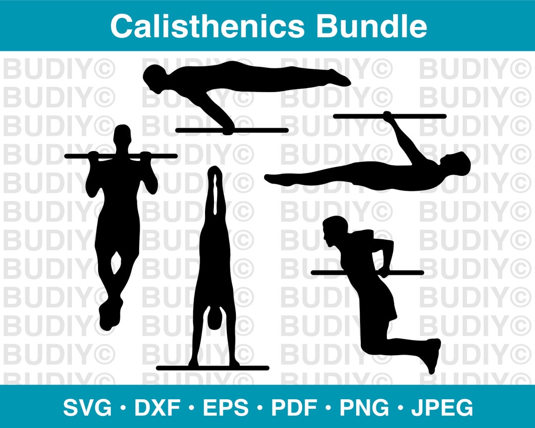 Calisthenics Figures SVG, Calisthenics SVG, Bodyweight Fitness ...