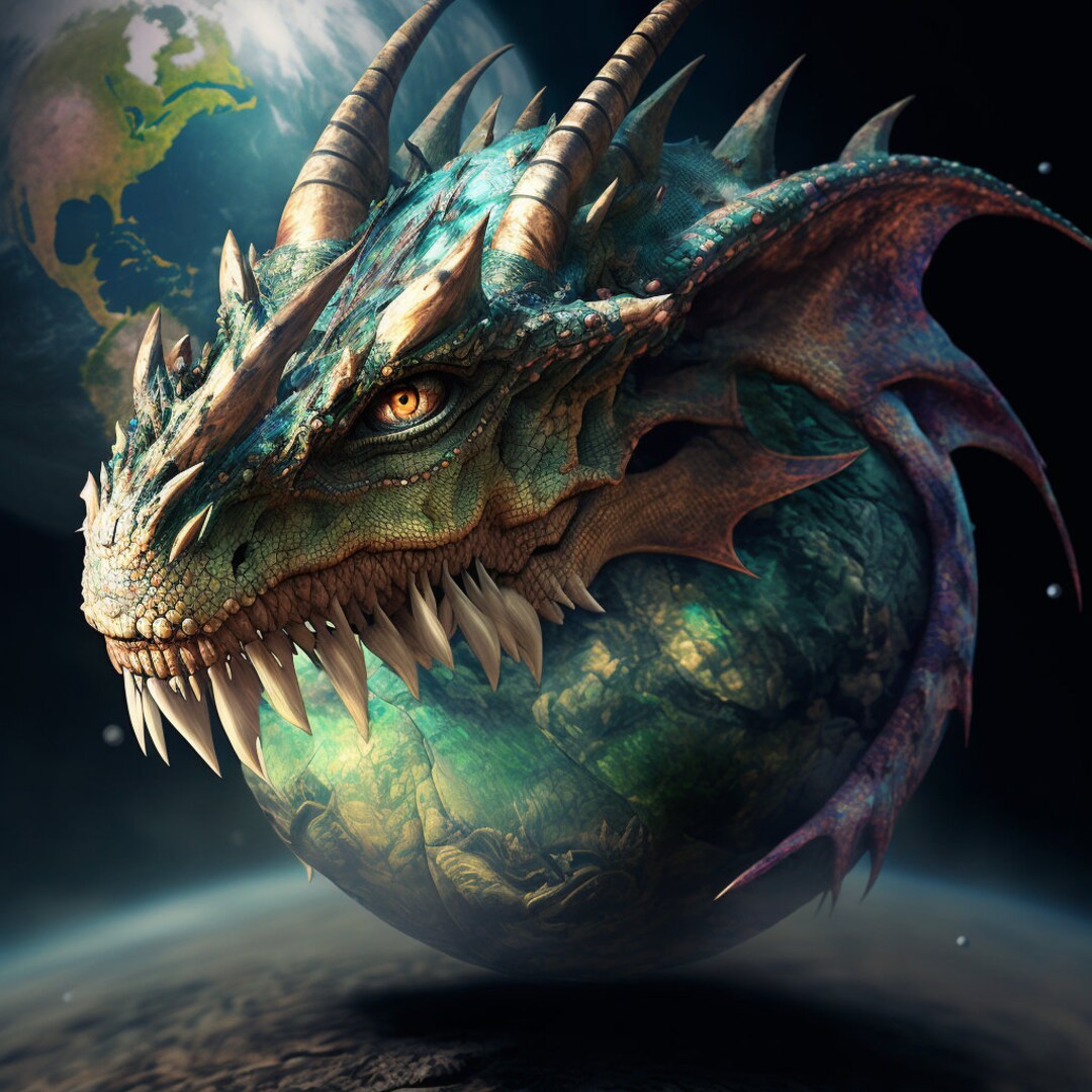 Dragon Planet Digital Download File - Etsy