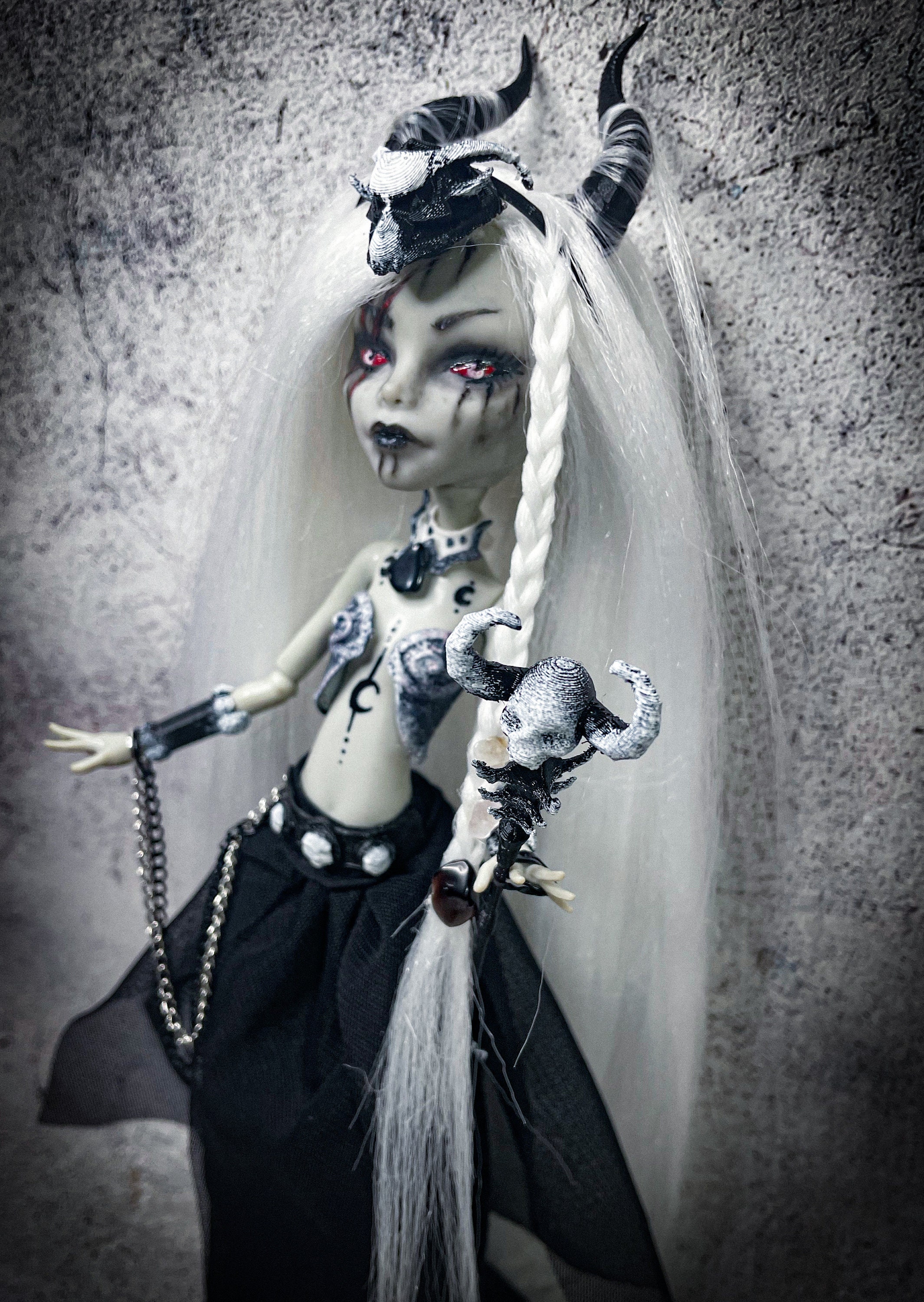 Demon of Death OOAK Monster Doll Custom Doll Art - Etsy