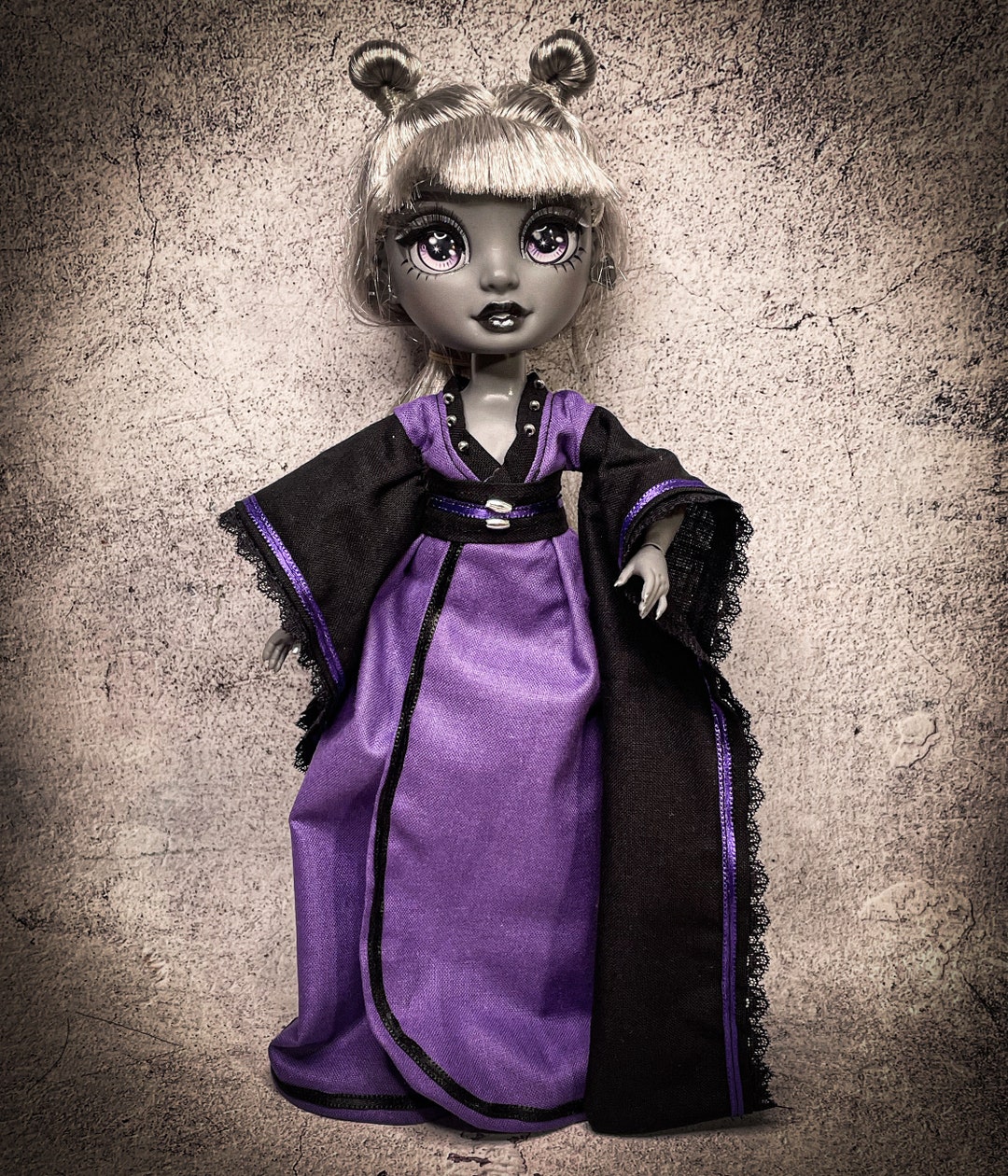 Kimono Long Purple Clothes Rainbow Shadow Doll Custom - Etsy