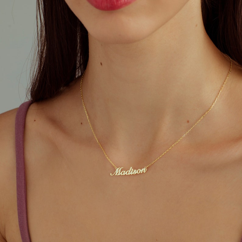 Sterling Silver Name Necklace: Personalized Jewelry Gift - Etsy
