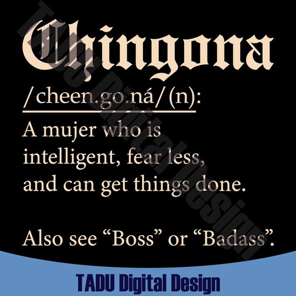 Chingona Svg - Etsy