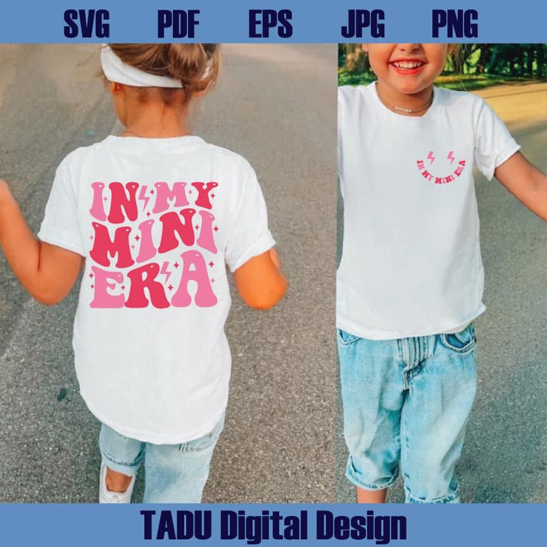In My Mini Era Svg Wavy Stacked Smiley Face Pocket Design Pinky Cool ...