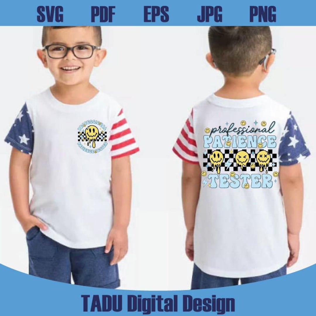 Professional Patience Tested Svg Tester Boy Svg Retro Smiley - Etsy