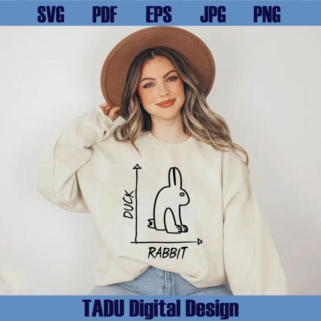 Rabbit Duck Svg Funny Graph Bunny Bird Optical Illusion Svg - Etsy